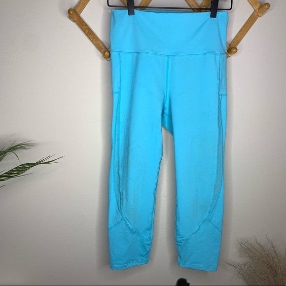 ZYIA | Pants & Jumpsuits | Zyia Active Aqua Mesh Stripe Brilliant ...